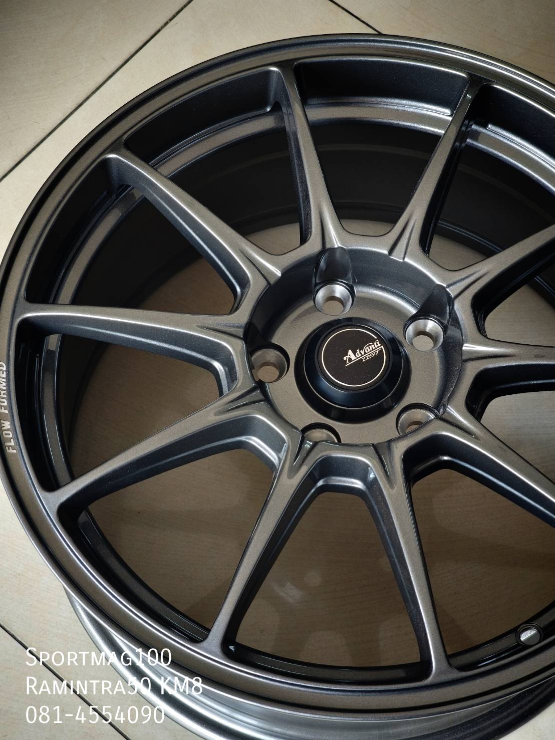 ล้อแม็ก รถเก๋ง 17 ล้อแม็กใหม่ Advanti ARIA 5รู114 ET40 สีกัน 8-17นิ้ว ...